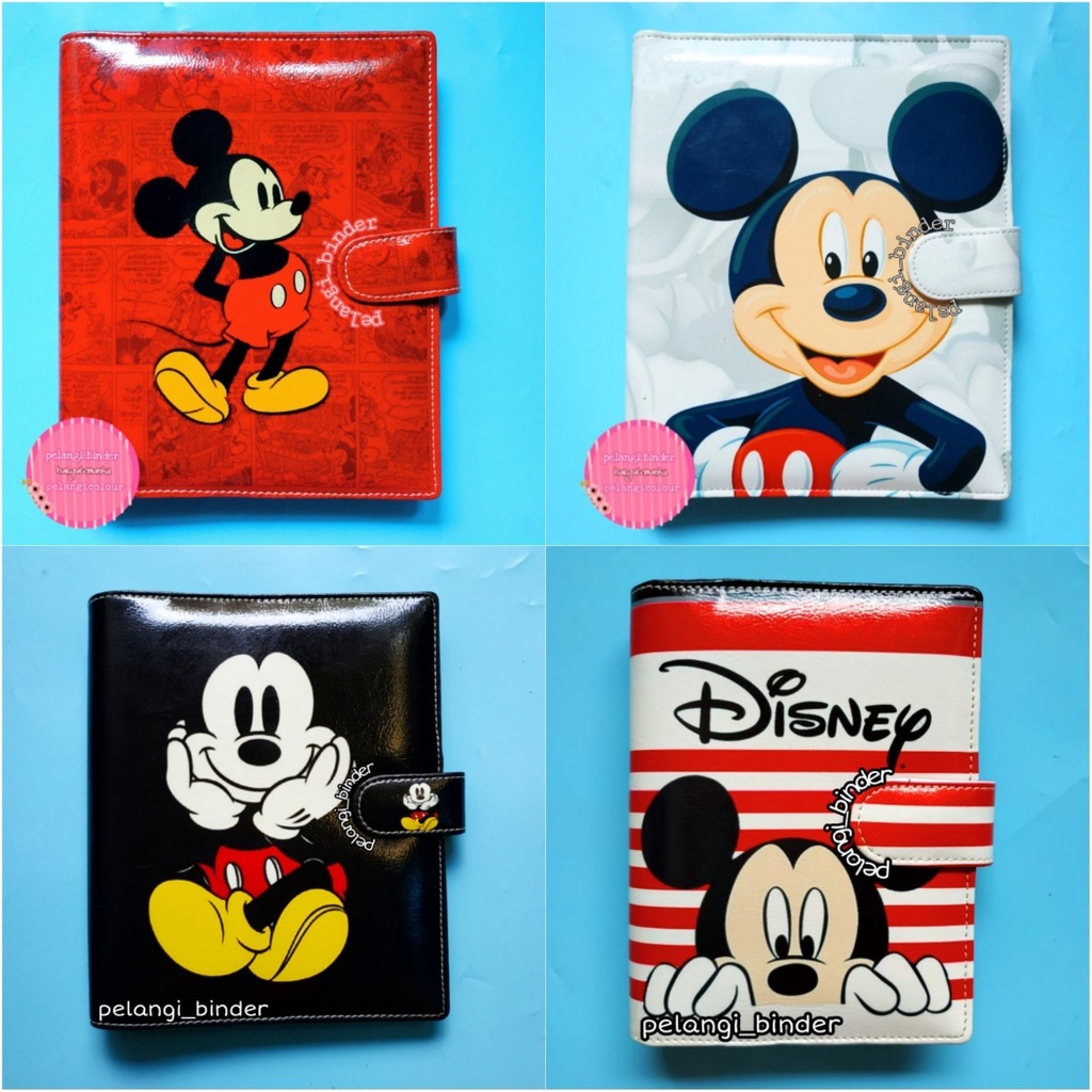 Jual Binder Printing Motif Mickey Mickey Mouse A5 B5 | Shopee Indonesia