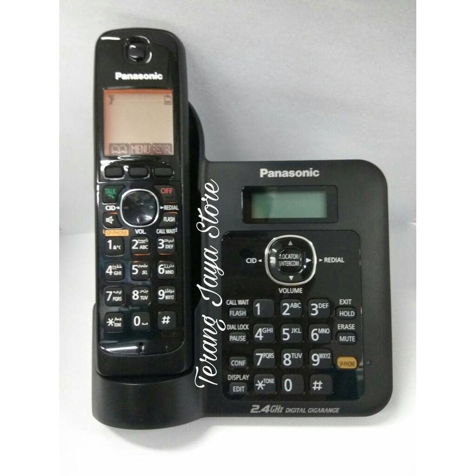 Jual Telepon Wireless Panasonic KX-TG3811 (Hitam) 2.4Ghz Wireless Phone | Shopee Indonesia