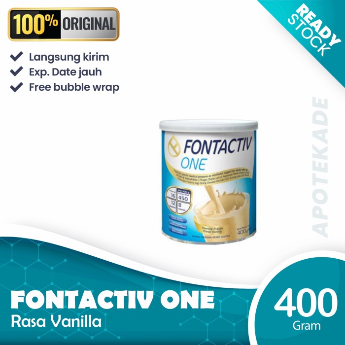 Jual fontactiv one rasa vanila 400g | Shopee Indonesia