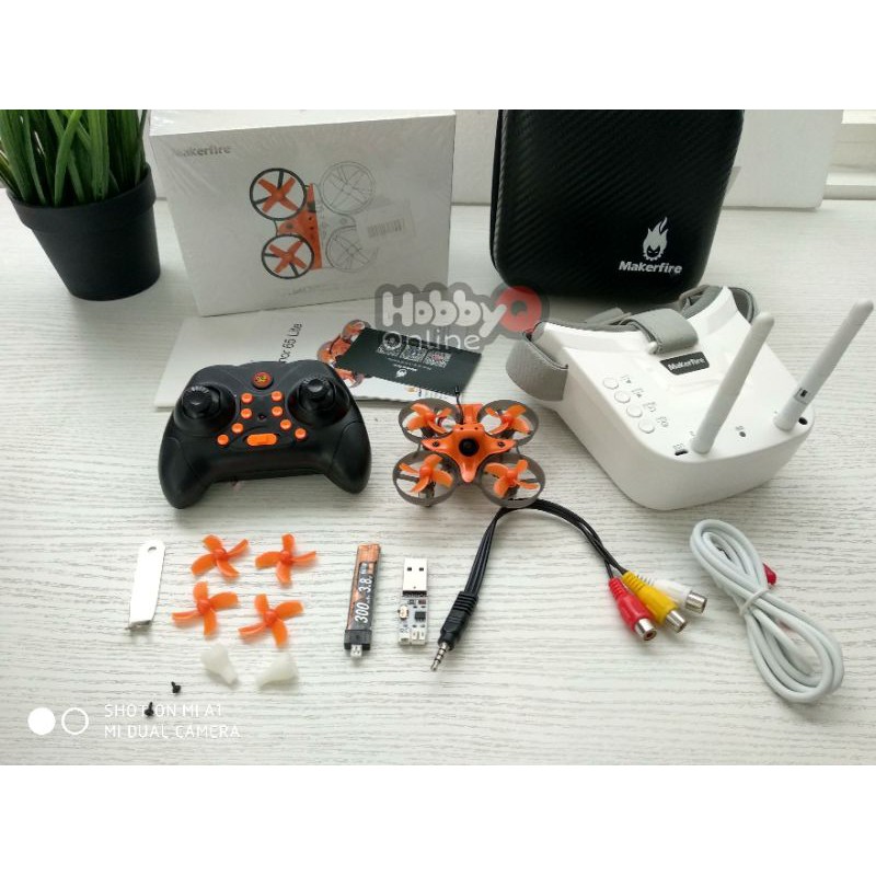Jual Paket Drone Race FPV Makerfire Armor 65 lite + VR Goggles VR007 ...