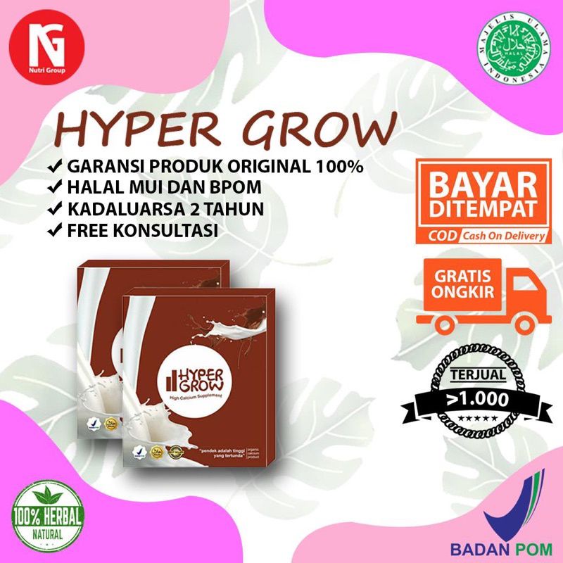 Jual HYPER GROW PENINGGI BADAN 100% ORIGINAL | Shopee Indonesia