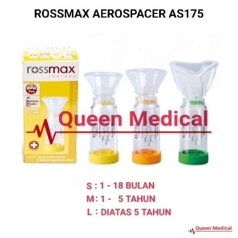 Jual Rossmax-Aerospacer AS175/Aerochamber (VALVED HOLDING CHAMBER) S,M ...