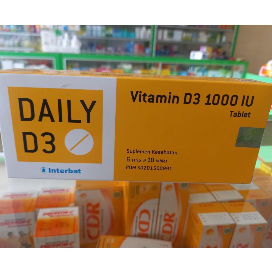 Jual DAILY D3 1000 IU ISI 10 TABLET | Shopee Indonesia