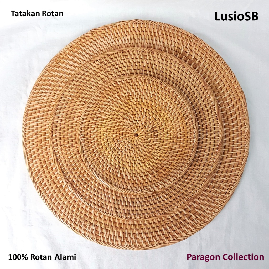 Jual LusioSB Tatakan Piring Rotan Spiral Premium / Tatakan Rotan / Alas ...