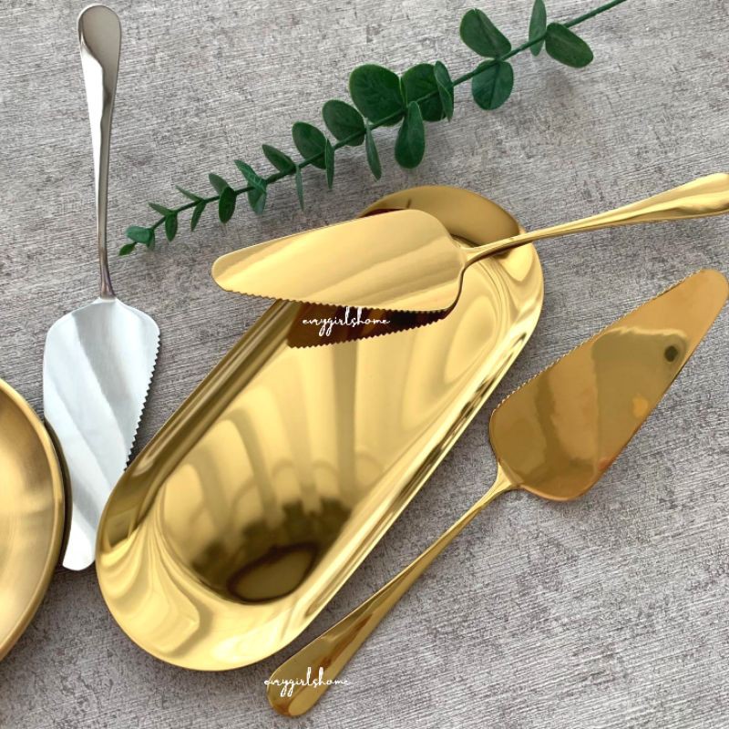 Jual gold cake pizza shovel - pisau sekop segitiga kue dan pizza ...