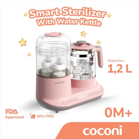 Jual COCONI Smart Bottle Sterilizer with Dryer and Kettle | Alat Steril ...