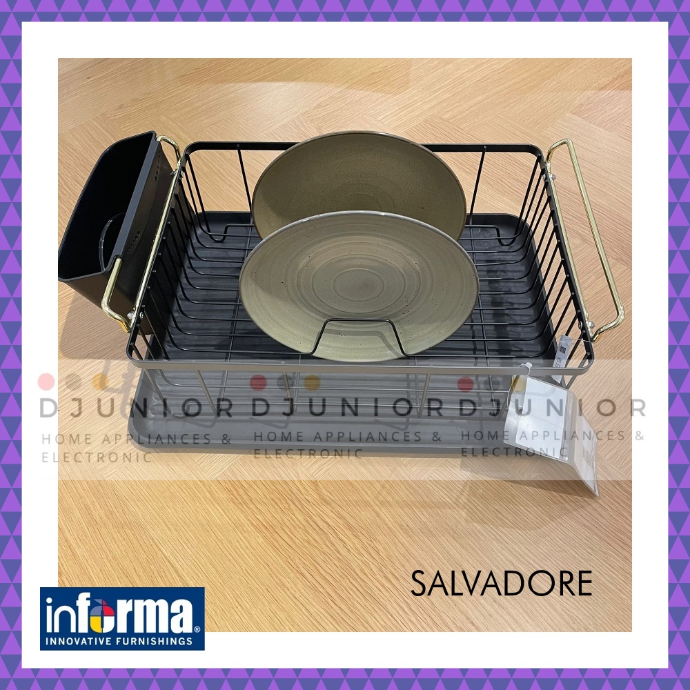 Jual INFORMA - SALVADORE SALVANORE RAK CUCIAN PIRING DISH RACK WITH ...