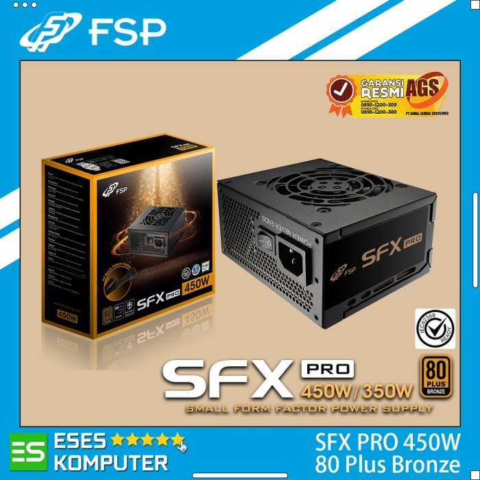 Jual PSU FSP SFX PRO 450W 80 Plus Bronze | SFF Mini ITX Power Supply | Shopee Indonesia