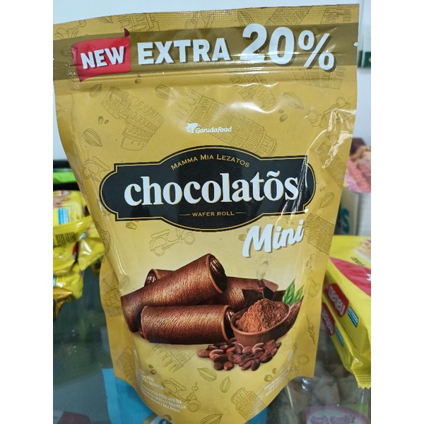 Jual Chocolatos Mini Wafer Stick kemasan pouch 84gr | Shopee Indonesia