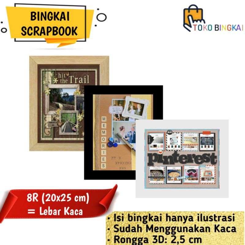 Jual Bingkai Foto 3D/Bingkai Scrapbook/Frame Minimalis/Frame 3D ...
