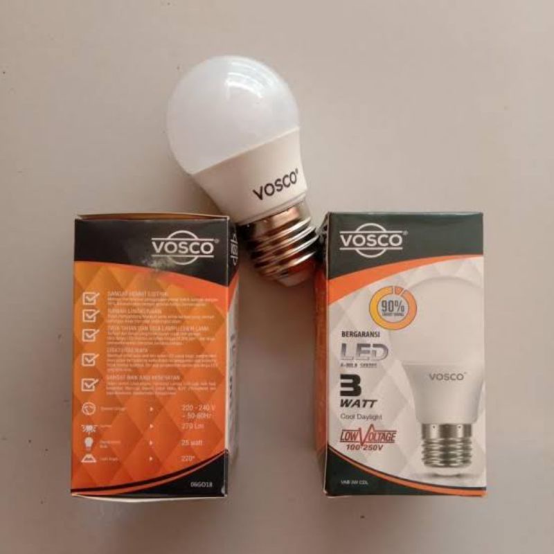 Jual LED vosco 3watt | Shopee Indonesia