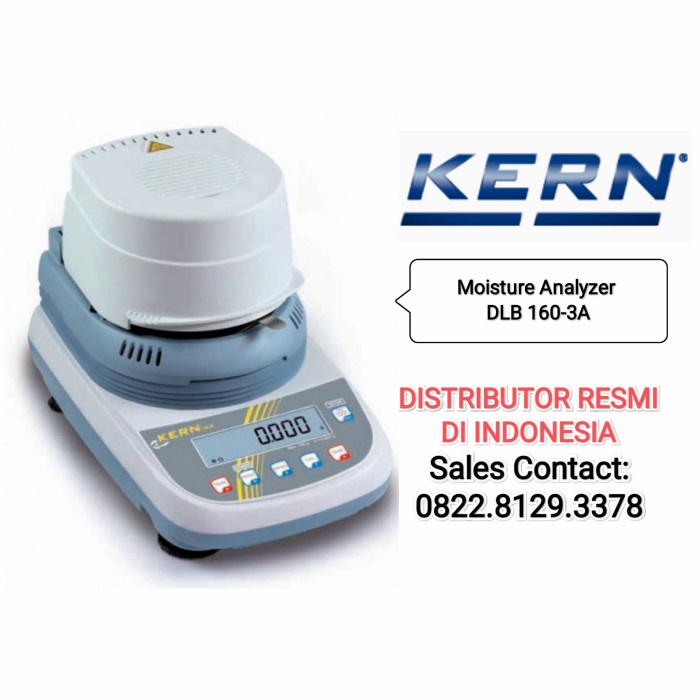 Jual KERN Moisture Analyzer DLB 160-3A / Moisture Meter Kern DLB 160 3A ...