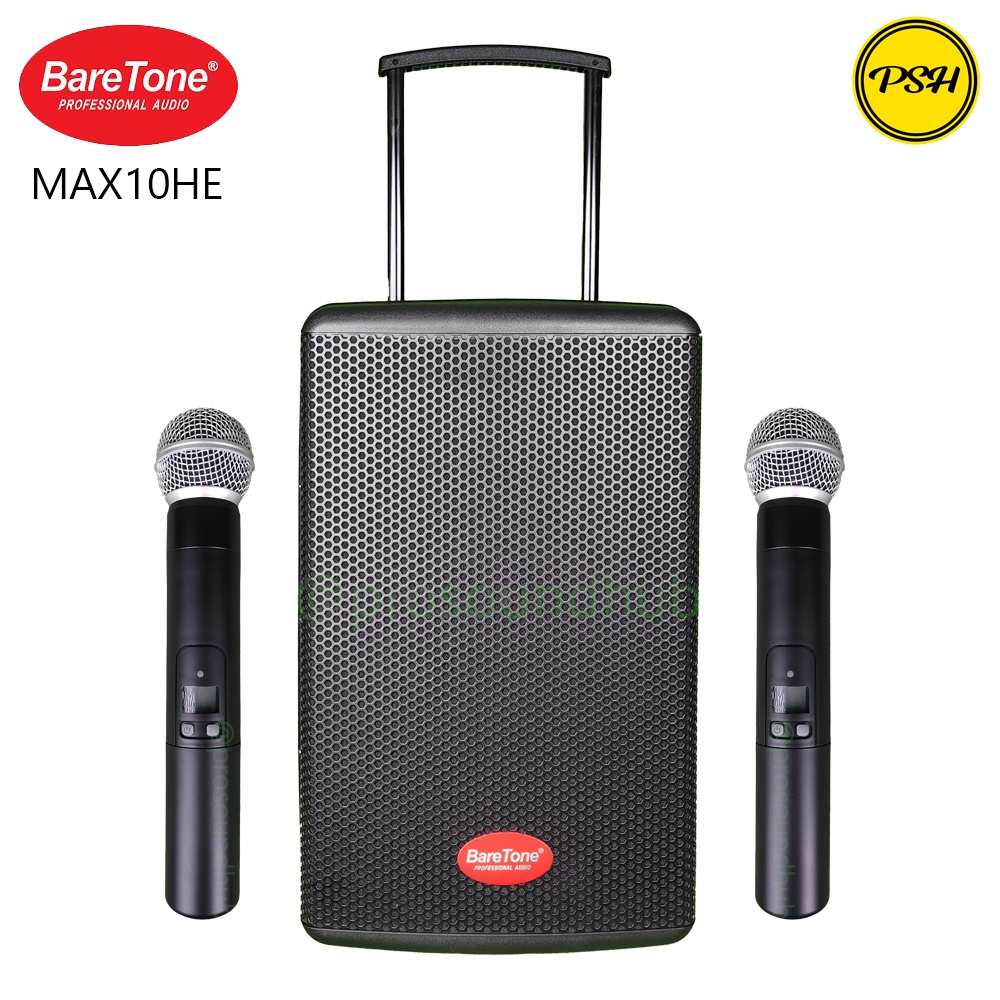 Jual Baretone MAX10HE MAX 10 HE Speaker Portable Trolley Mic Wireless ...