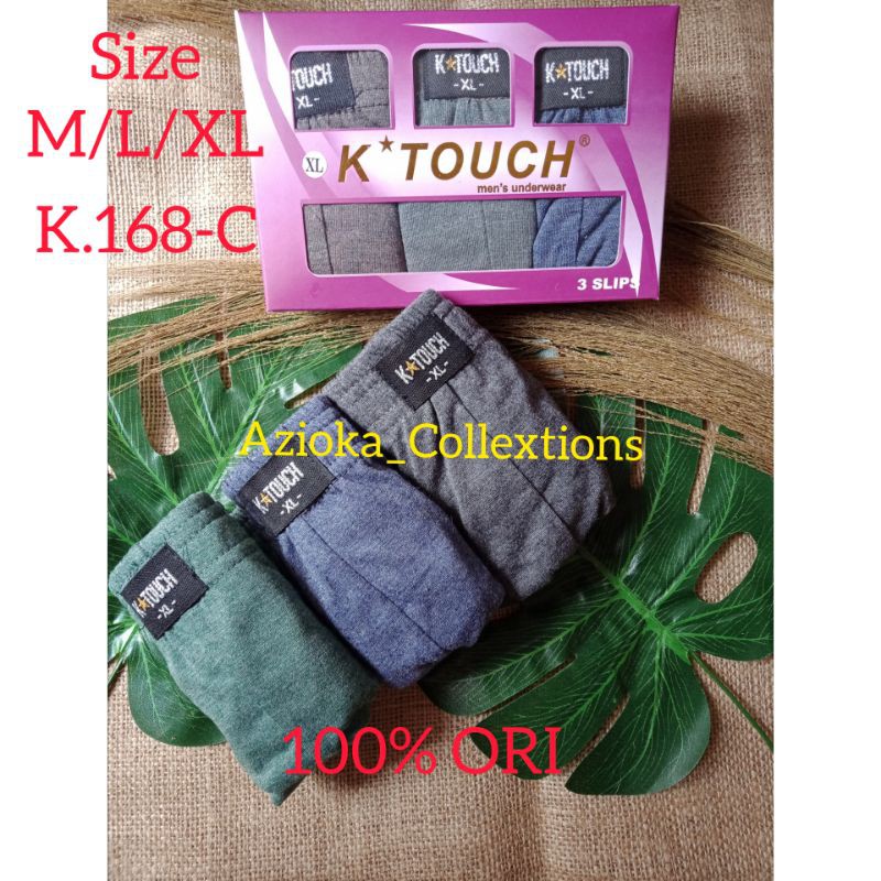 Jual K-Touch || K.168-C || Celana dalam pria (1 lusin = 4 pack/12pcs) | Shopee Indonesia