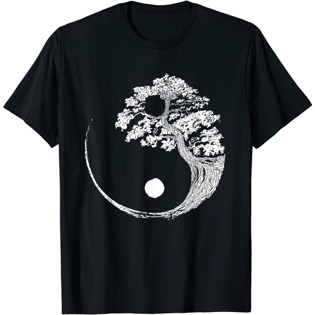 Jual Baju Kaos Dewasa Yin Yang Bonsai Tree Japanese Buddhist Zen T ...