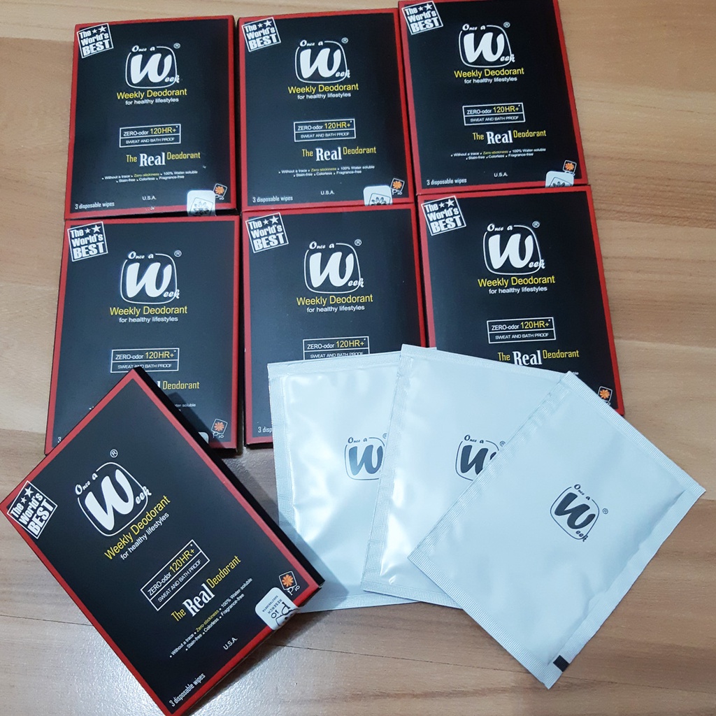 Jual ONCE A WEEK weekly deodorant sheet | Shopee Indonesia