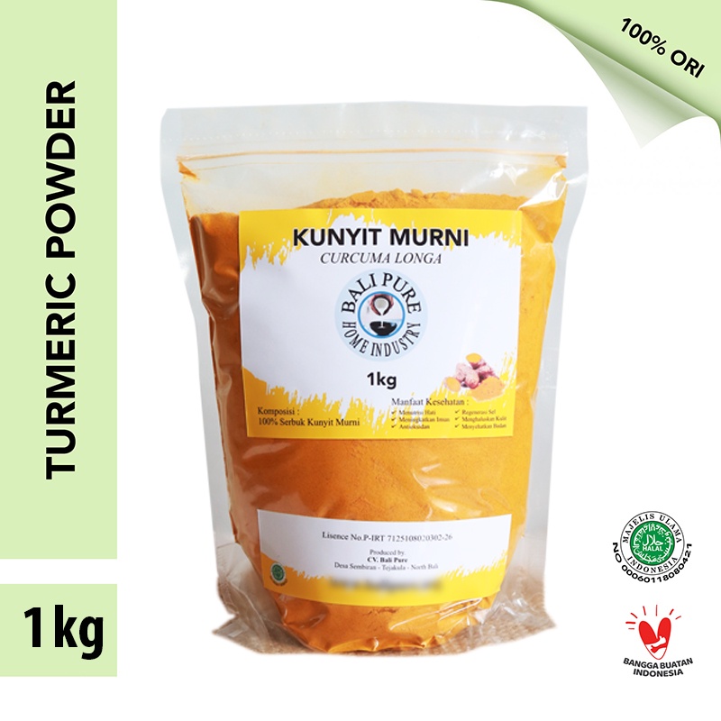 Jual Bali Pure Tumeric Powder (Kunyit Murni) 1 kg | Shopee Indonesia