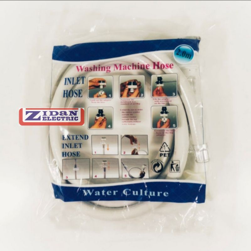 Jual Selang Mesin Cuci Inlet / Selang Inlet Mesin Cuci 1,5m 2m 3m 4m 5m ...