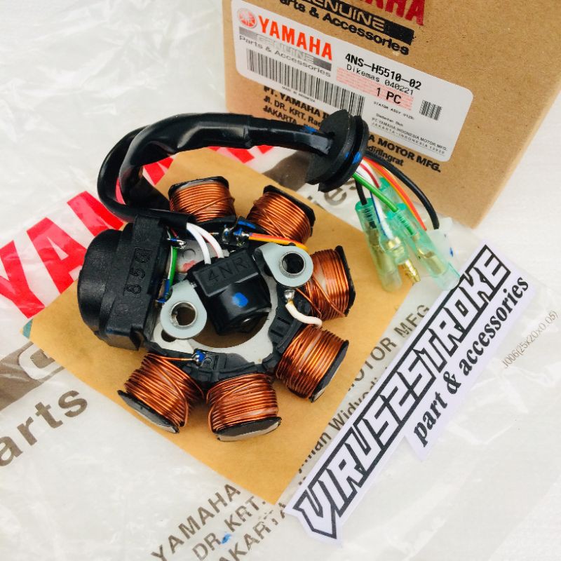 Jual Stator Assy Spul Spull Spol + Pulser Set Yamaha F1ZR FIZR F1Z FIZ R Force 1 F1 Original YGP ...
