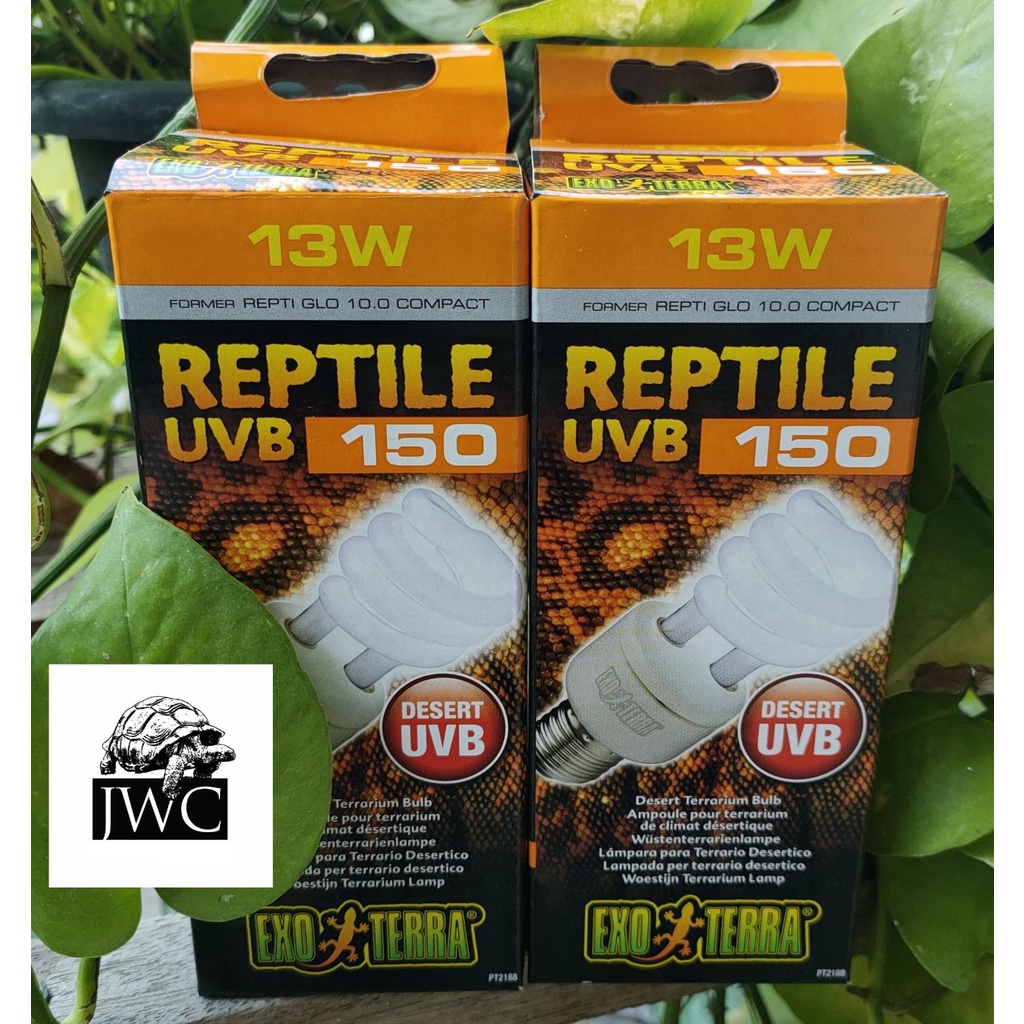 Jual Exoterra Exo terra UVB 150-13W / Lampu Panas Gurun Hewan Reptil Kadal iguana gecko BD Torto ...