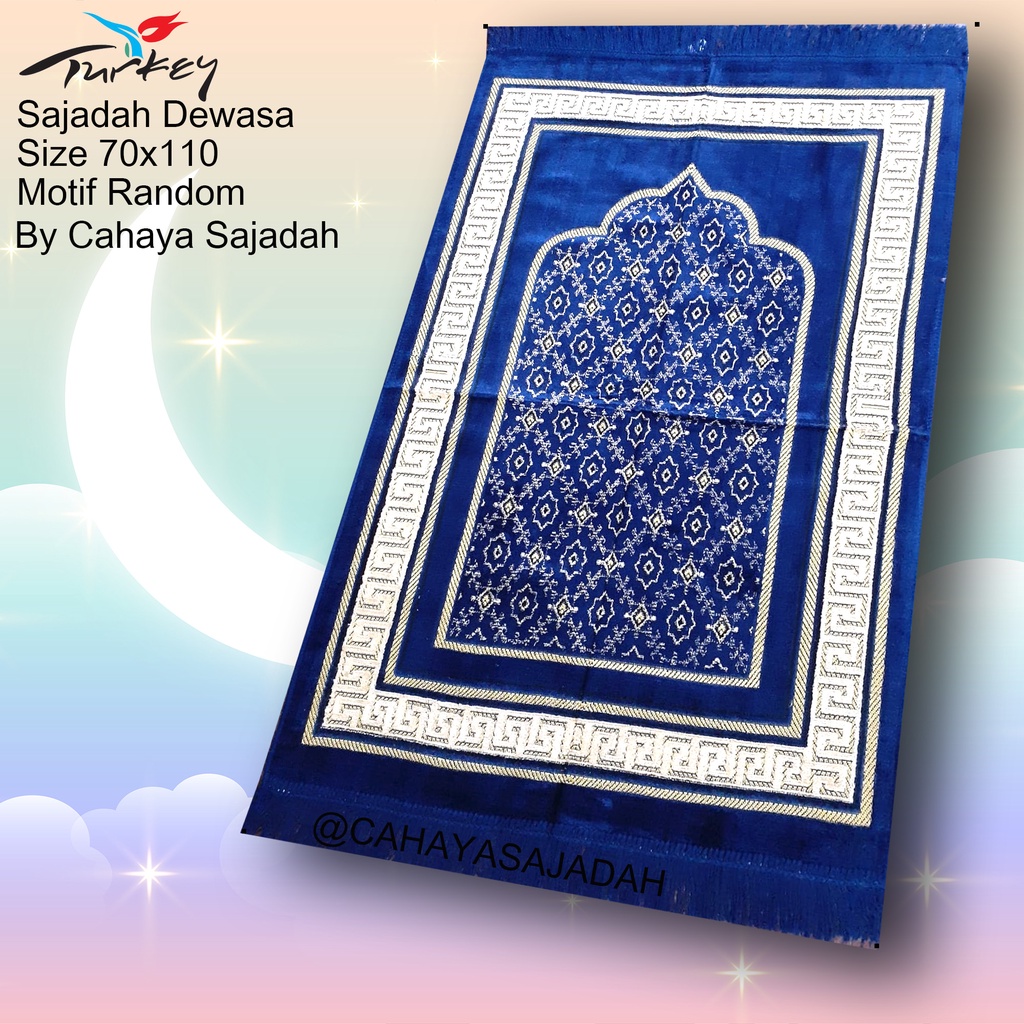 Jual Sajadah Turki Dewasa Exclusive/ukuran 70 cm x 110 cm/ Sajadah ...