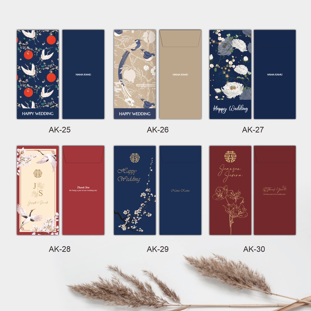 Jual [SERI 5] Amplop Wedding / Amplop Kondangan / Amplop Custom Nama ...