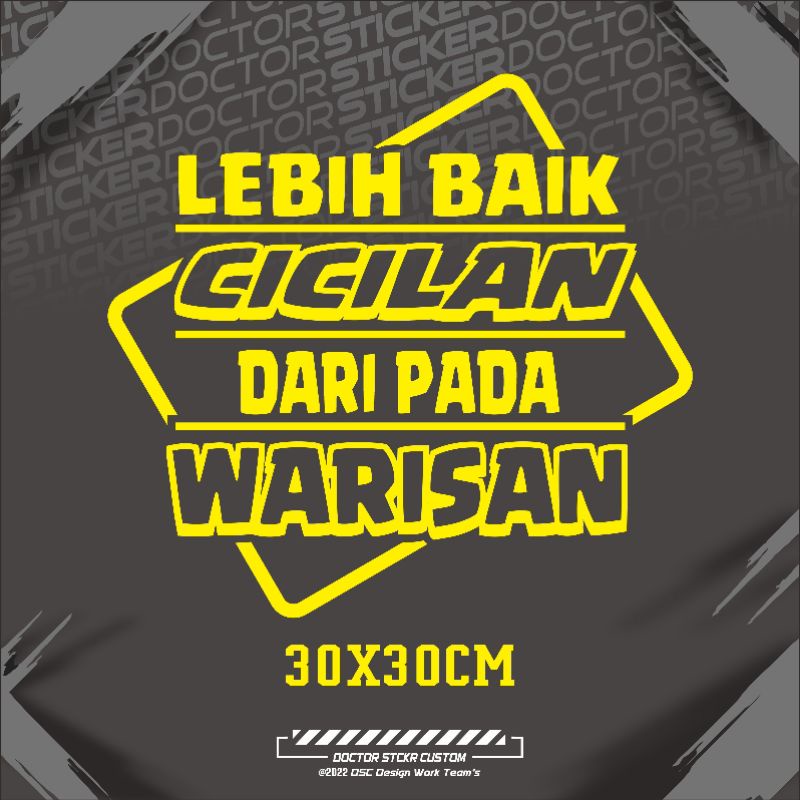 Jual Stiker termurah cutting sticker mobil stiker tulisan kata kata ...