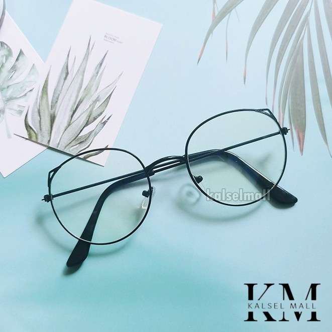 Jual COD Kacamata Frame Anti Radiasi Metal Gaya Retro Model Kuping ...