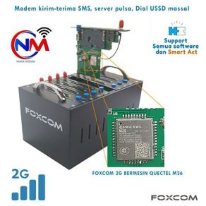 Jual Modem Pool Foxcom 8 Port 2G M26 | Shopee Indonesia