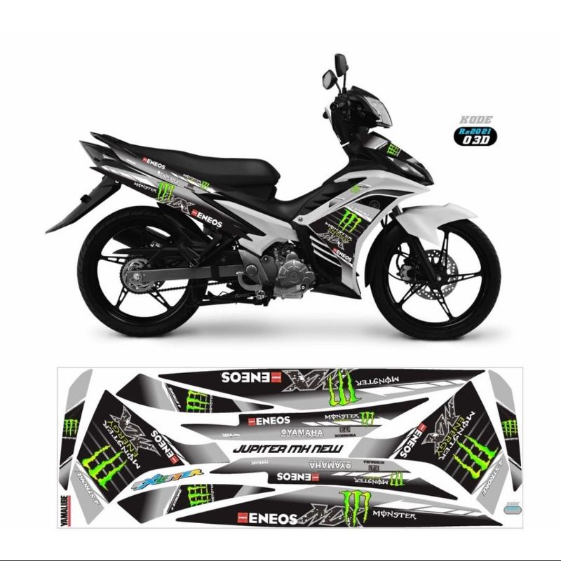 Jual striping jupiter mx new / decal jupiter mx / sticker jupiter mx ...