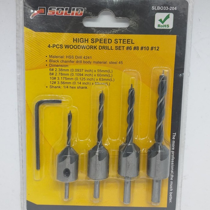 Jual Counter Sink Kayu 4 Pcs Set / Mata Bor Counter Sink | Shopee Indonesia