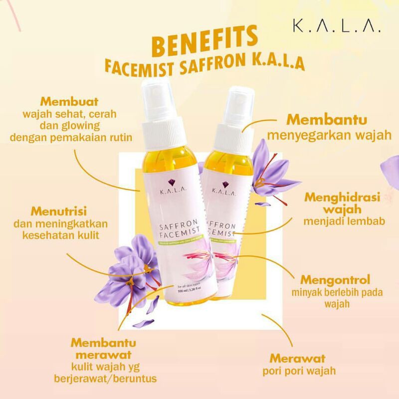 Jual Kala Face Mist Saffron 100ml | Shopee Indonesia