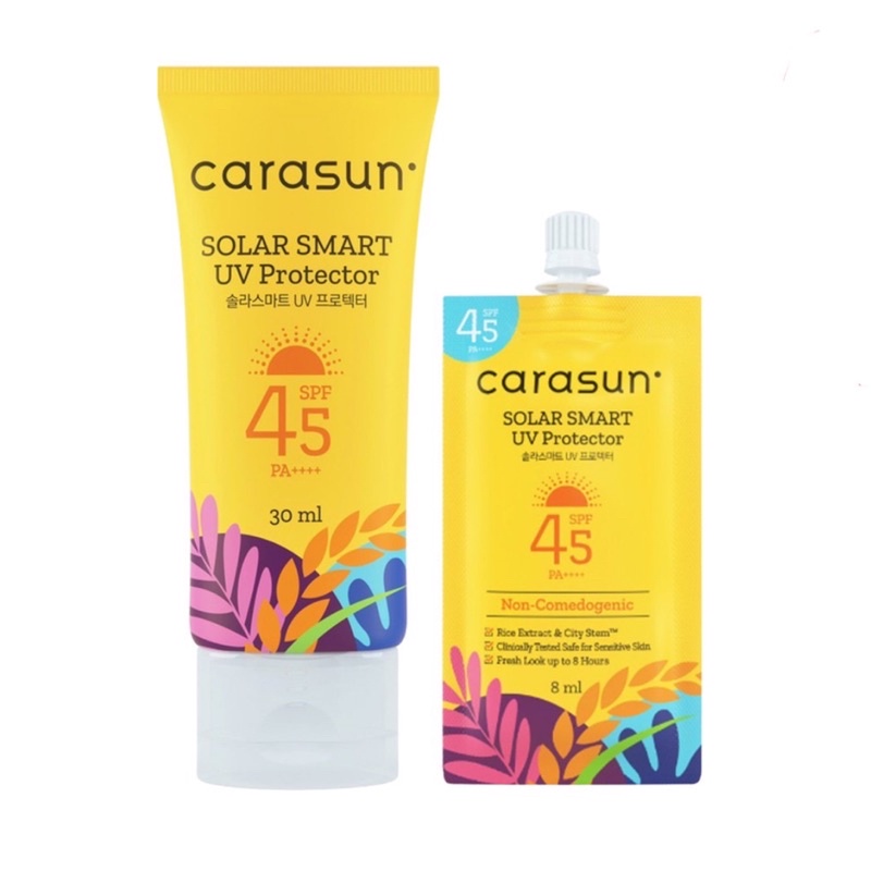 Jual CARASUN SOLAR SMART UV PROTECTOR SPF45 PA ++++ 8ML/30ML | Shopee ...