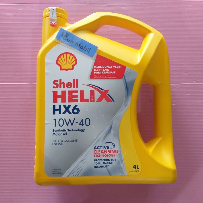 Jual Oli mesin Shell Helix HX6 10W-40 API SN Plus ACEA A3/B4 4 liter ...