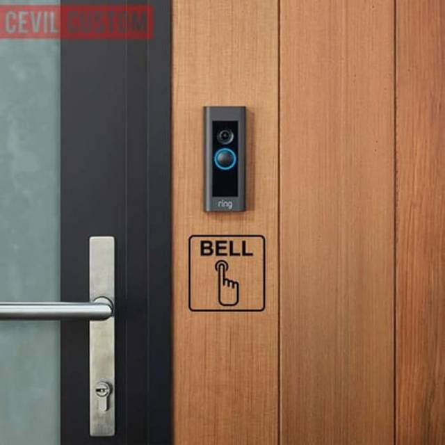 Jual Stiker bell pintu rumah - Bell Sticker custom | Shopee Indonesia