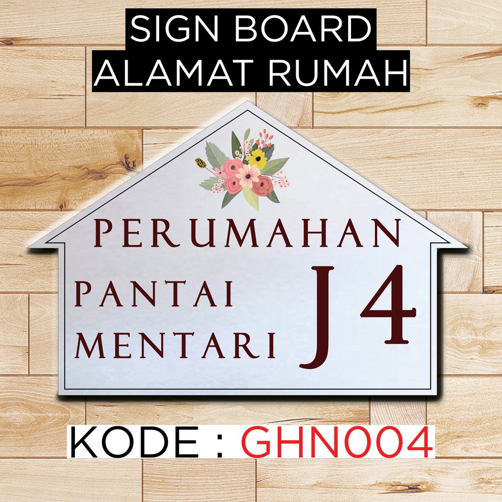 Jual SIGN BOARD, HOME WALL DECOR, PAJANGAN DINDING, NOMOR RUMAH, ALAMAT ...