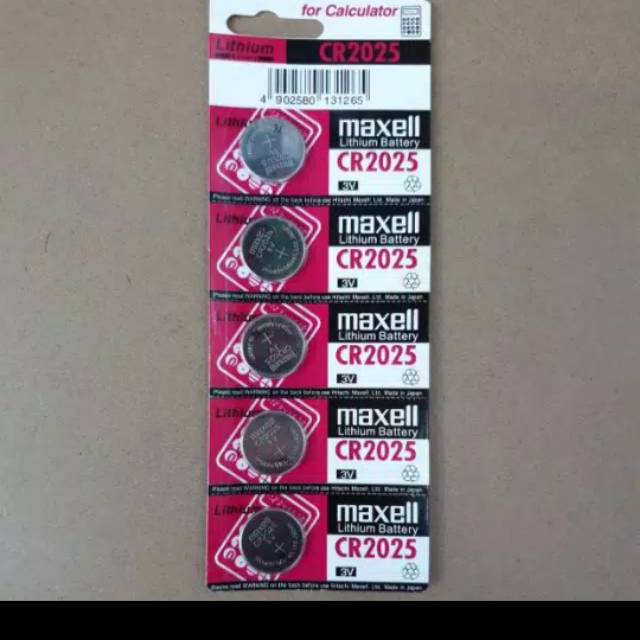 Jual Baterai maxel CR2025 Lithium 3V Original | Shopee Indonesia