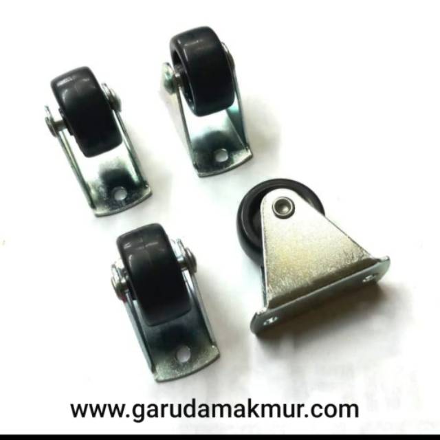 Jual Roda kecil roda nilon 1 inch mati (4pcs) | Shopee Indonesia
