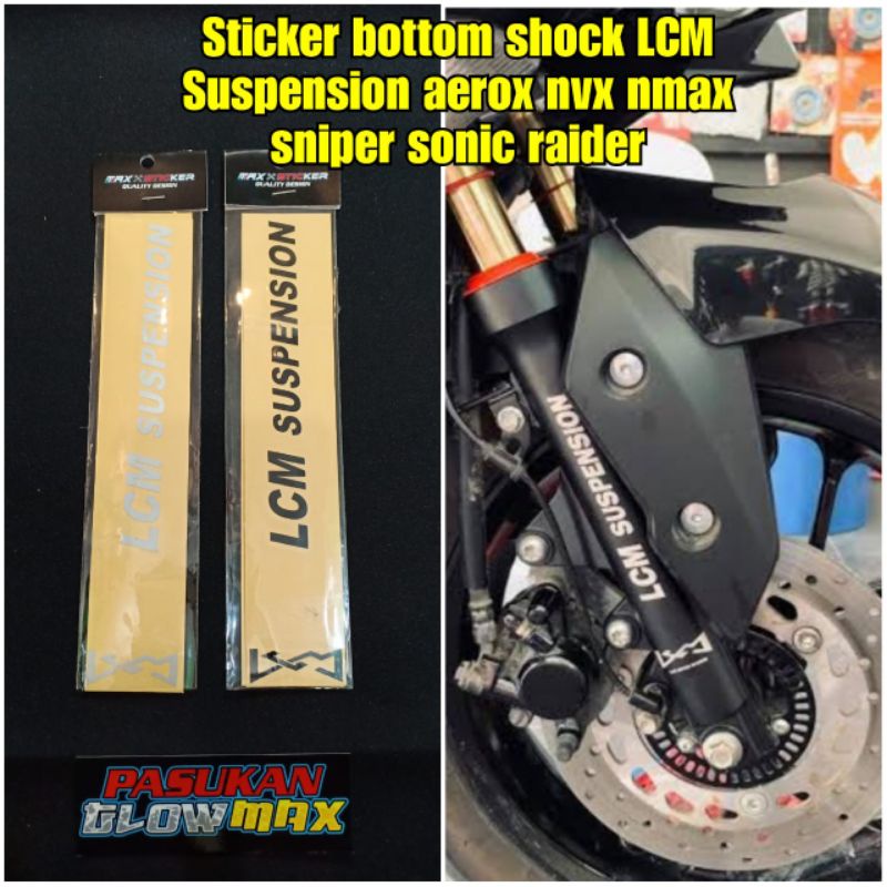 Jual Stiker bottom shock LCM suspension nmax nvx aerox Lexi GTR MX king ...