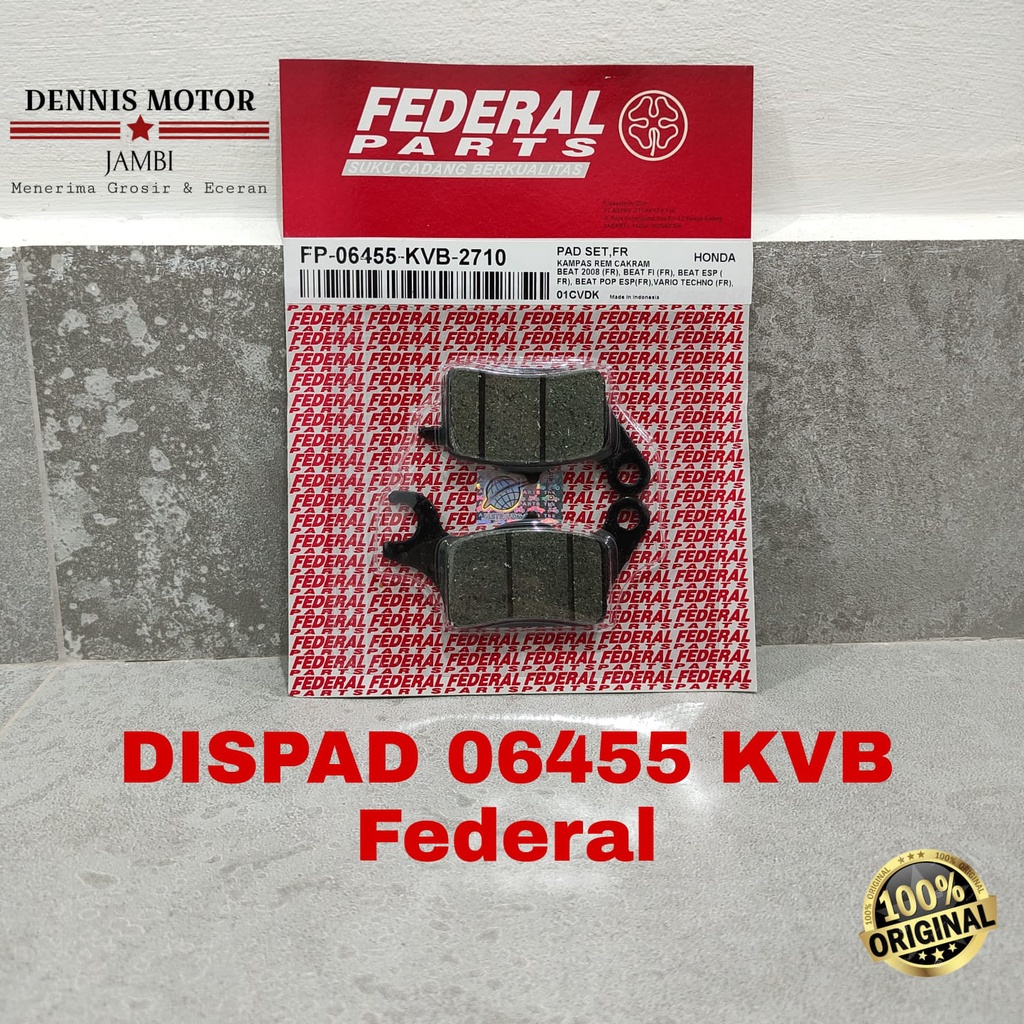 Jual DISPAD 06455 KVB ASPIRA - FEDERAL ORIGINAL 100% ASLI | Shopee ...