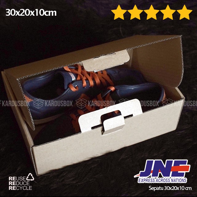 Jual 10pcs Kardus Box Sepatu [30x20x10cm] | Shopee Indonesia