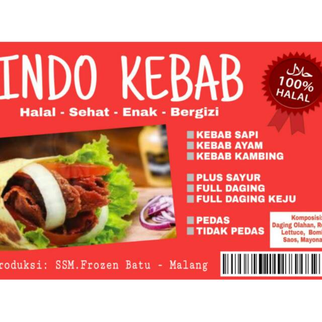 Jual #KEBAB #FROZEN #BESAR #FULL #DAGING #SAPI #TANPA #SAYUR #1 #PACK # ...