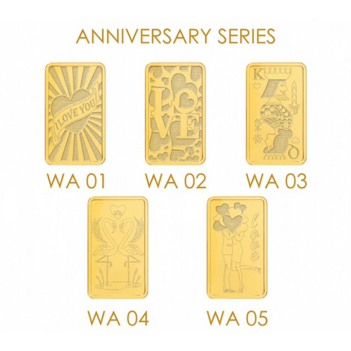 Jual Logam Mulia Anniversary Series 3 Gram | Custom Gold Bar | Mirage ...