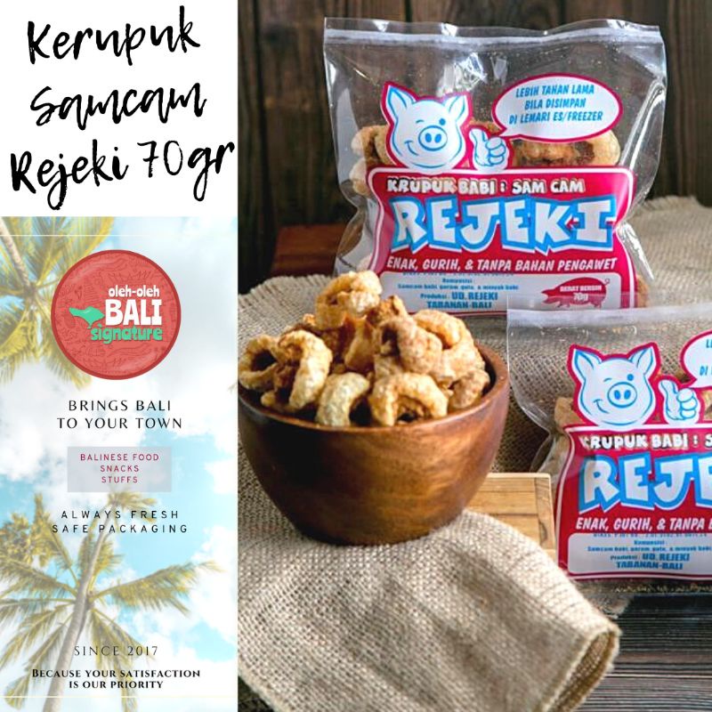 Jual Kerupuk Babi Rejeki Bali Samcam / Kulit / Samcam 3 lapis Kecil ...