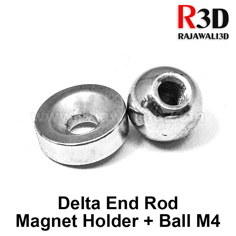 Jual Magnetic Joint Rod Ends Holder Counter Sunk M4 Delta End Rod ...