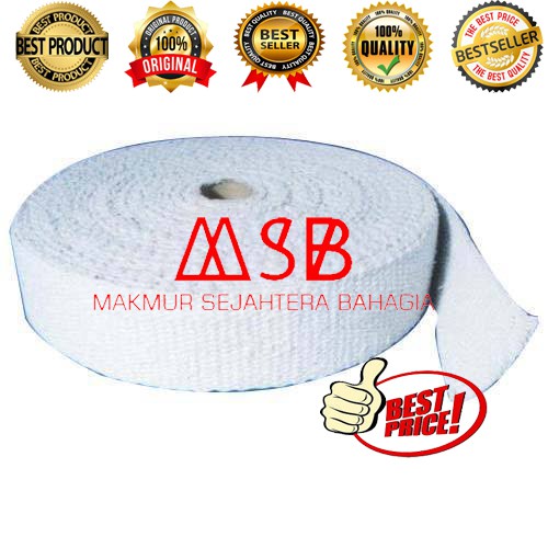 Jual ASBES PITA 2" / ASBESTOS CLOTH TAPE 2" /PACKING - TAHAN PANAS ...