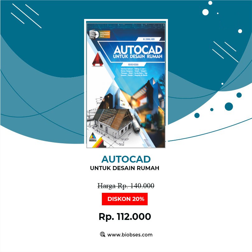 Jual BUKU AUTOCAD UNTUK DESAIN RUMAH REVISI KEDUA | Shopee Indonesia