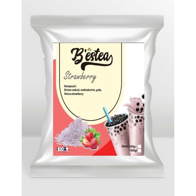 Jual Bubuk Minuman Rasa Strawberry Reguler 1 kg Powder Drink | Shopee ...