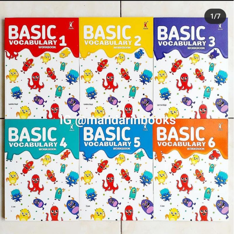 Jual Basic Vocabulary Workbook 1 - 6 for Primary Student (Pilihan Per ...