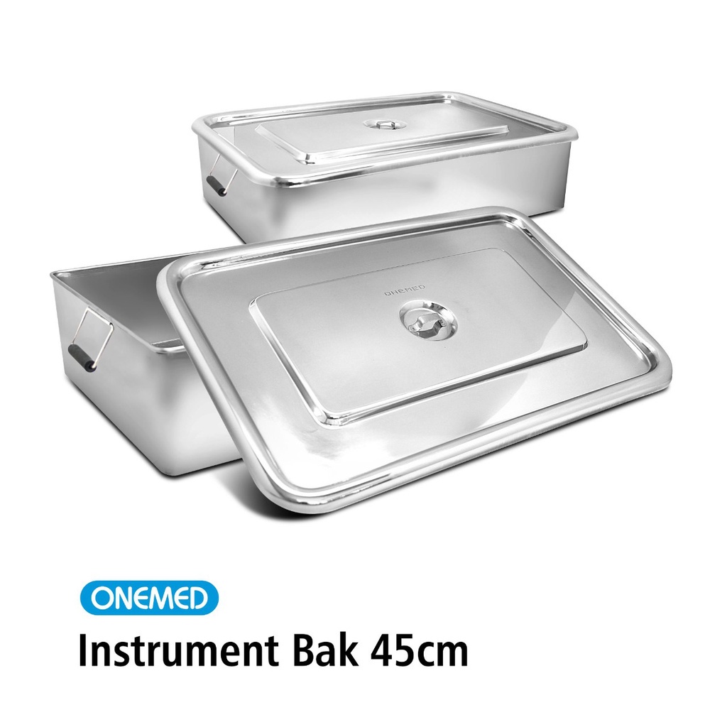 Jual Bak Instrument OneMed Stainless Steel 45X30X10 Cm | Shopee Indonesia
